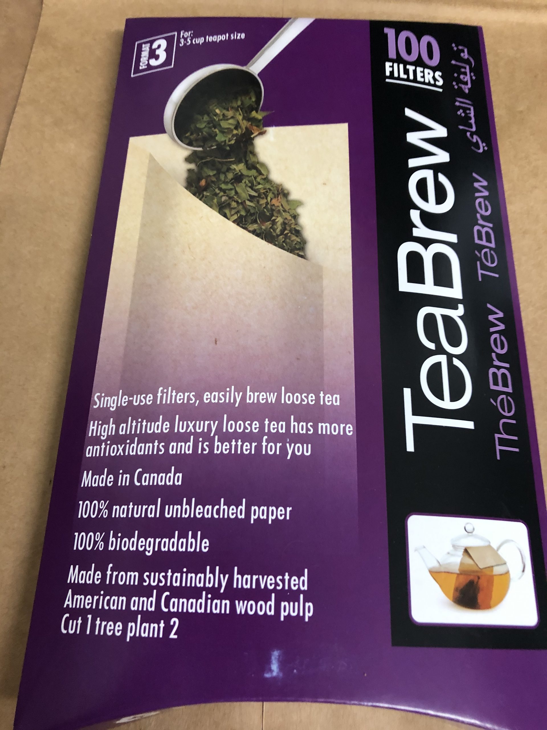 TeaBrew Paper Tea Filters, Format 3 - McQuarries Tea & Coffee Merchants